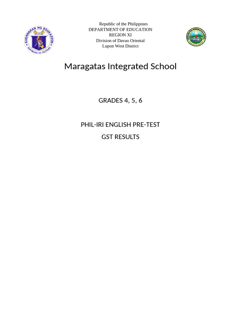 phil-iri-cover page | PDF