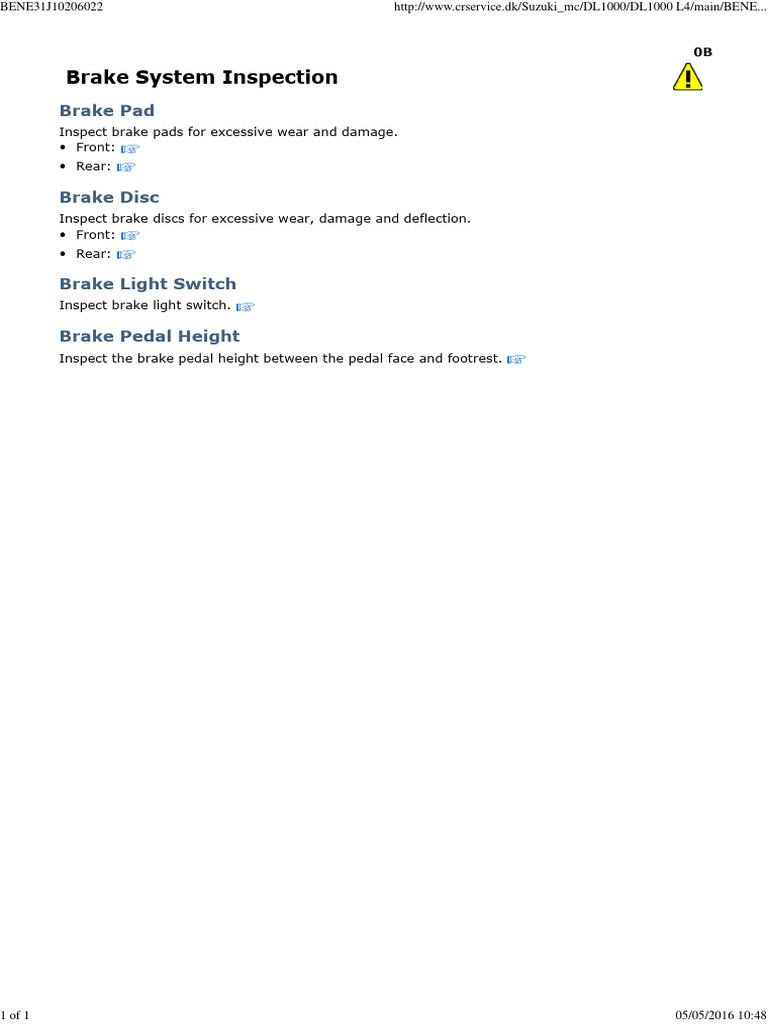 Brake System Inspection Guide | PDF