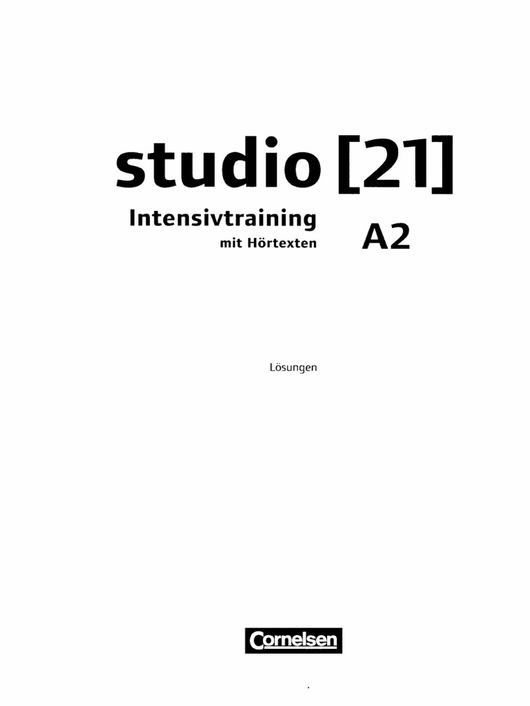 Intensivtraining Loesung | PDF