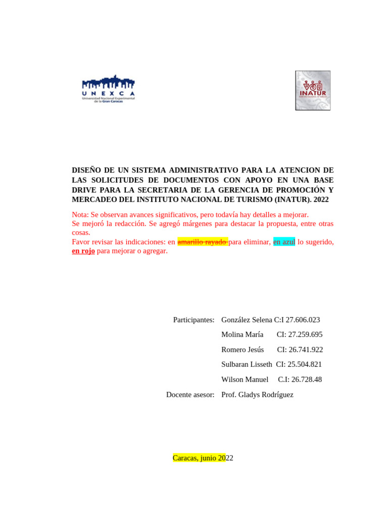 Proyecto Inatur Grupo 4 (3.1) | PDF | Computación en la nube | Marketing