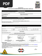 Formato DC 3 Constancia de Habilidades Laborales CARGADOR FRONTAL | PDF