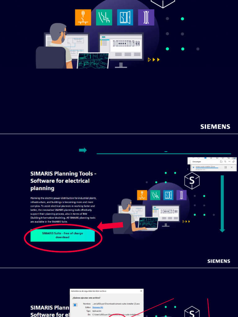 Simaris Suite - Guia de Descarga | PDF | Contraseña | voltaje
