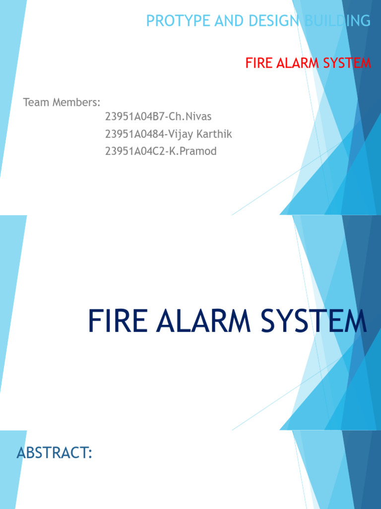 Fire Alarm System Design and Implementation | PDF | Security Alarm | Sensor