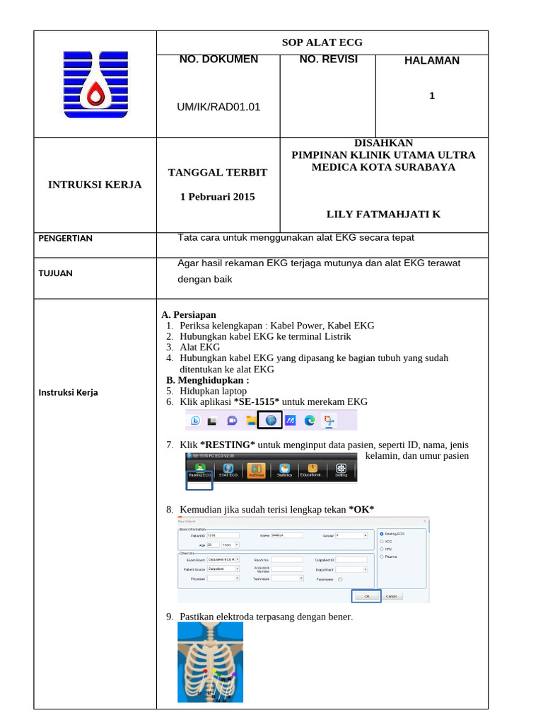 Sop Ekg Endo PC | PDF
