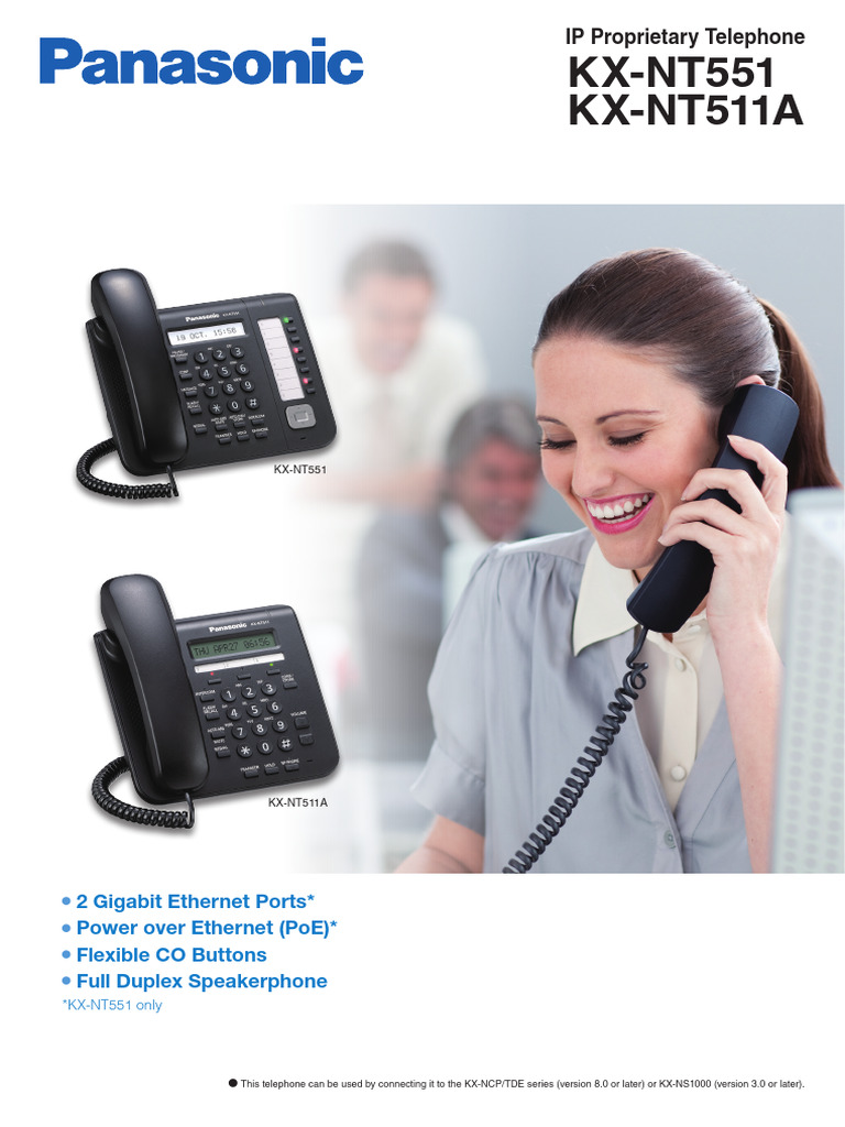 Catálogo KX-NT511 - 511A EN | PDF | Telephone | Telephony