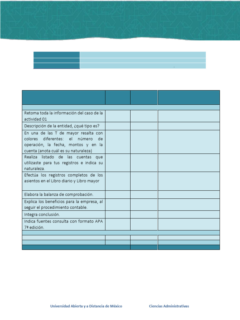 U02. Actividad. Evidencia de Aprendizaje | PDF