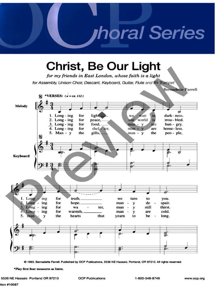 Christ-Be-Our-Light (5 Pages) | PDF