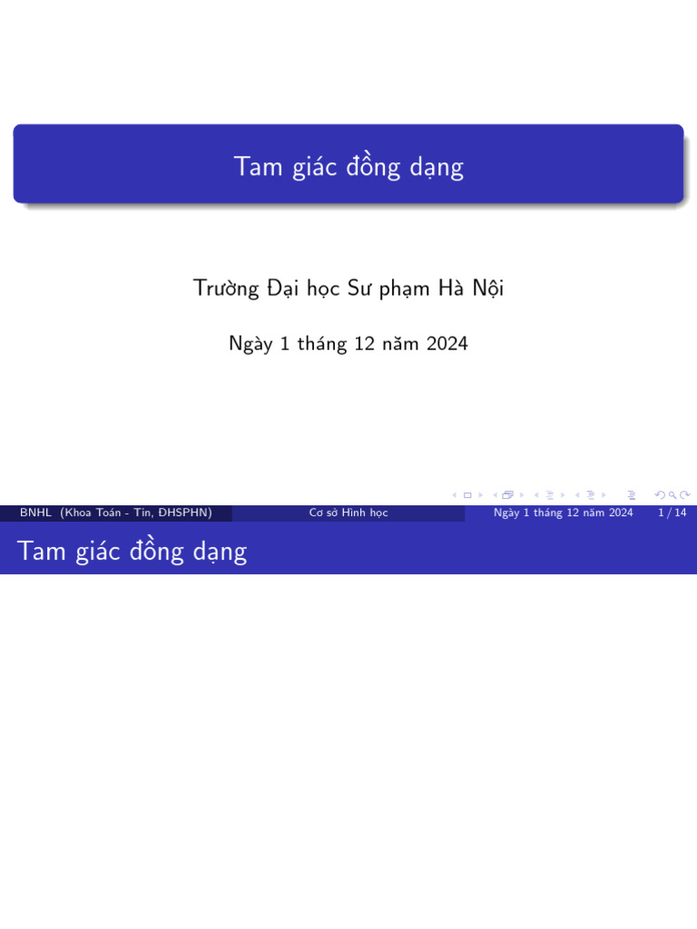 Tam Giác Đ NG D NG | PDF