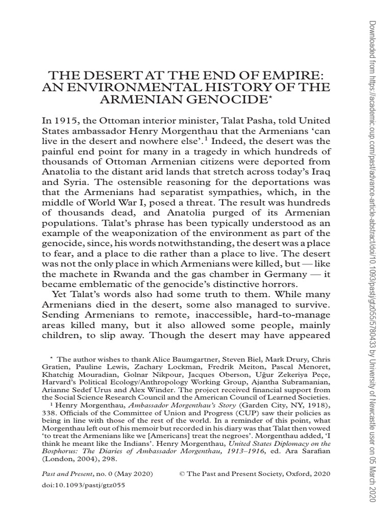 (Batch 7) The Desert and The Armenian Genocide | PDF | Armenian ...