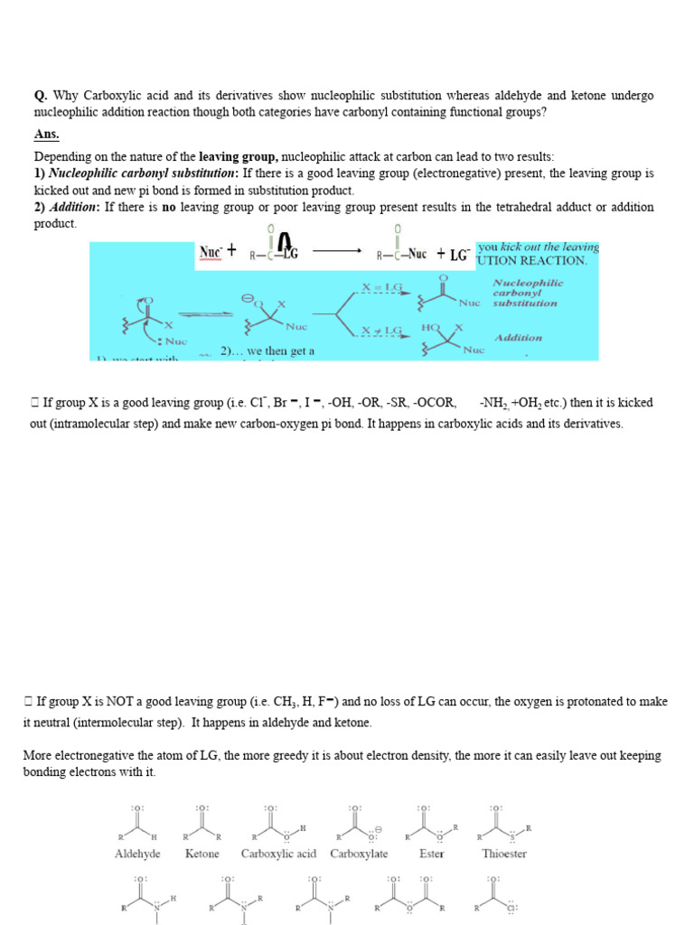 Organic Reaction Mechanism | PDF | Chemical Reactions | Ester