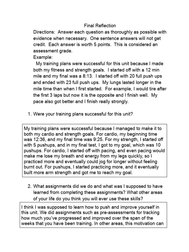 Final Reflection-Teacher | PDF