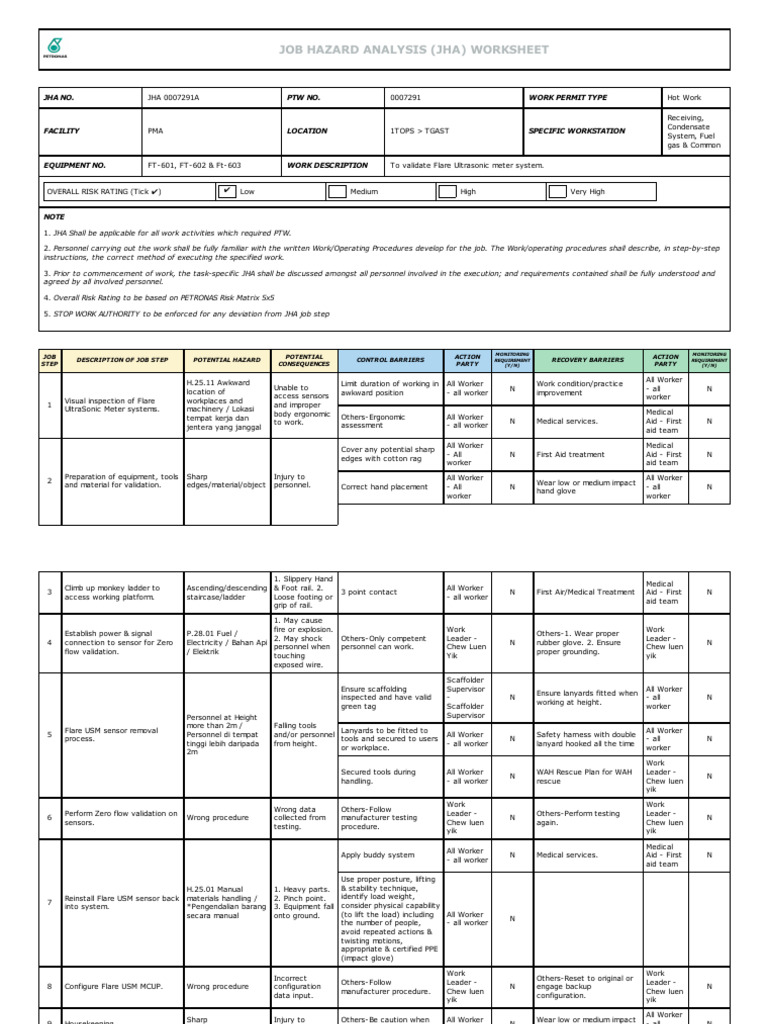JHA-TGAST Flare USM Zero Flow Validation (12may'23) Approved | PDF ...