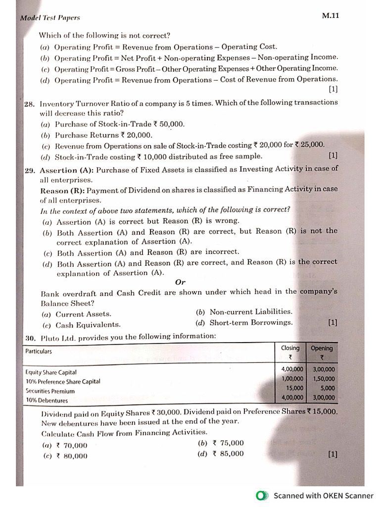 Accounts Questions | PDF