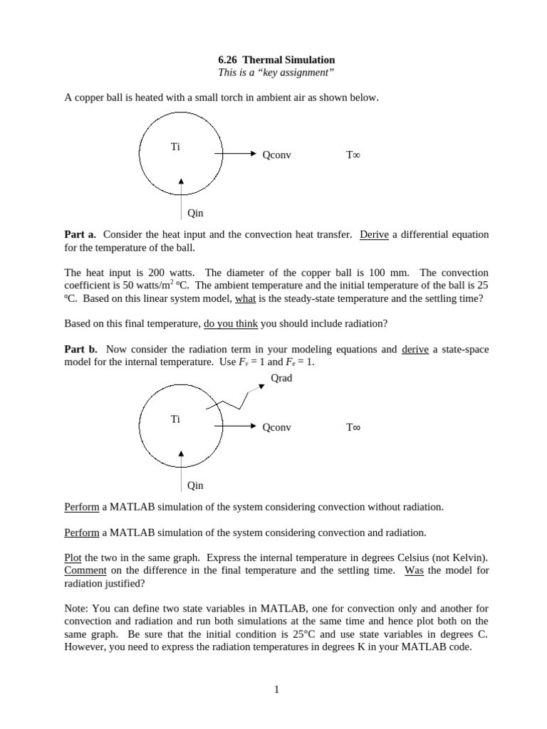 6.26 Thermal Simulation problem statement | PDF