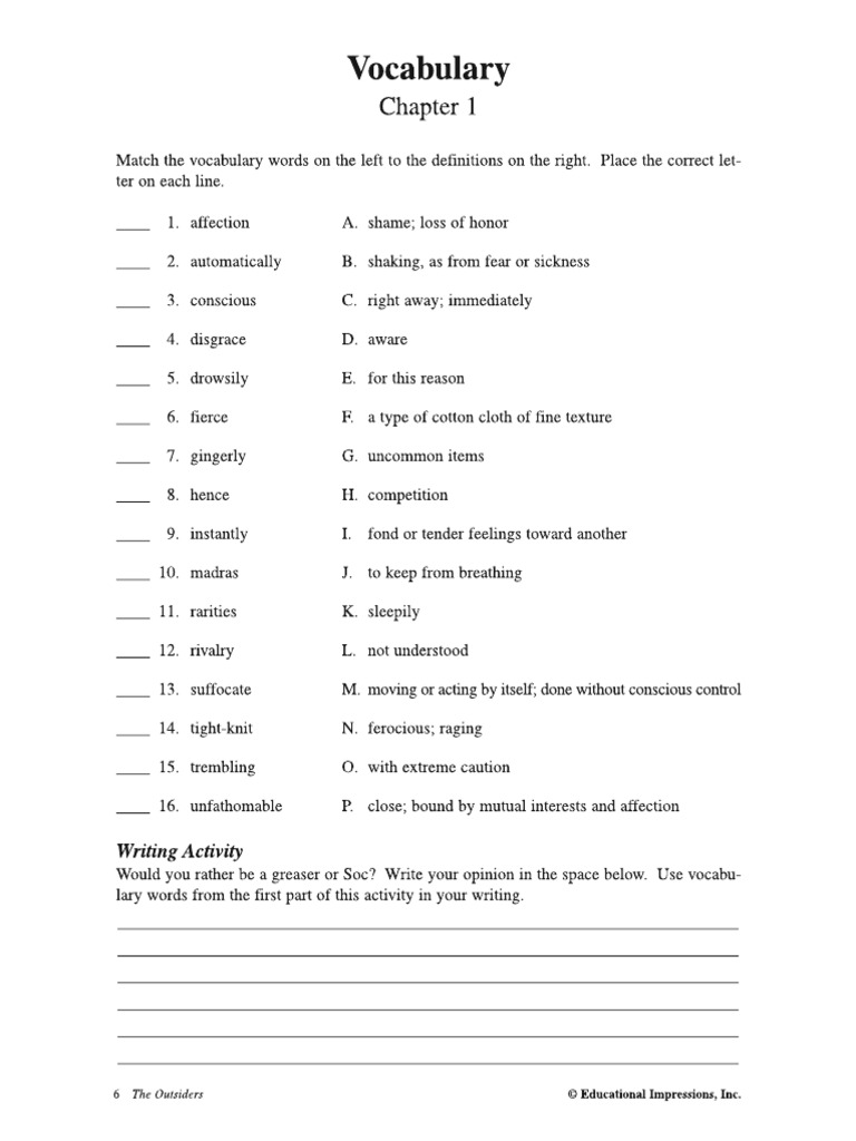 Chapter 1 The Outsiders | PDF