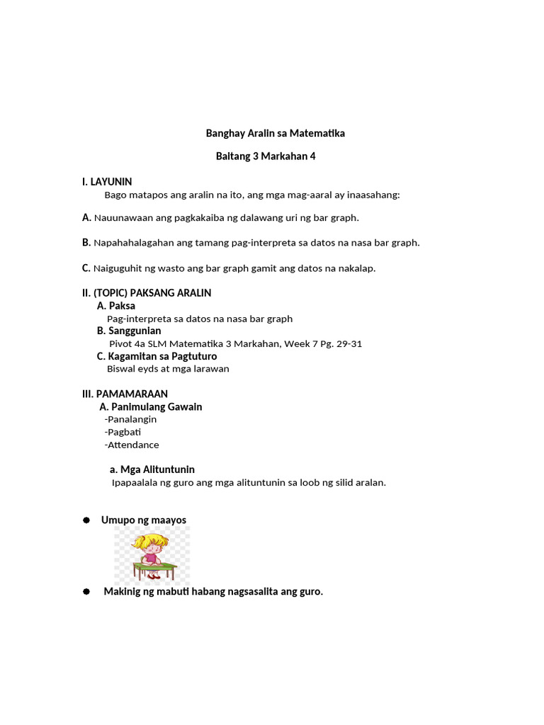 MATH LESSON PLAN Alzaga | PDF