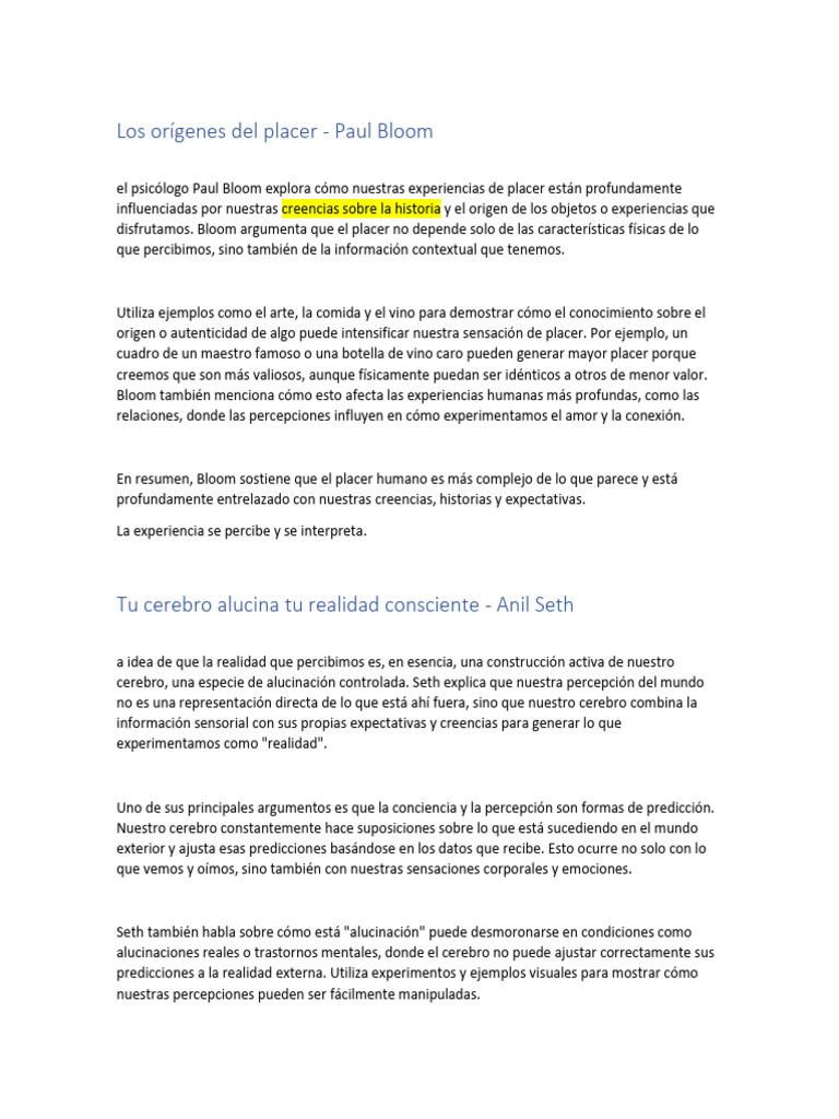 Parcial 3 | PDF | Amor | Placer