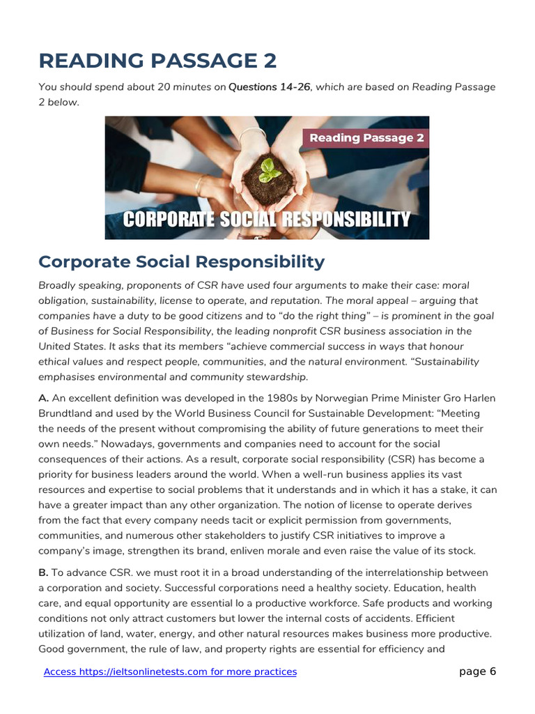 Corporate Social Responsibility | PDF | Corporate Social Responsibility ...
