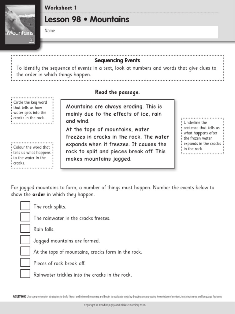 Activity_Sheet_rex_REX_My_Lessons_-_Comprehension_Year_3_Lesson_98 | PDF