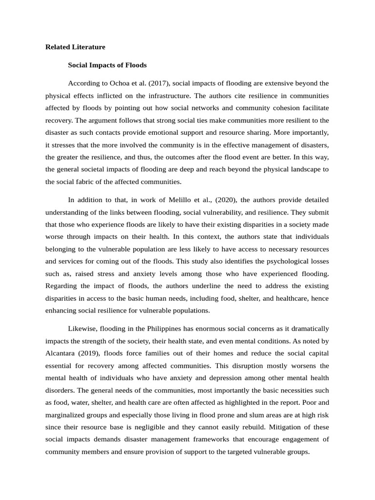 RRL FILE | PDF | Psychological Resilience | Emergency Management