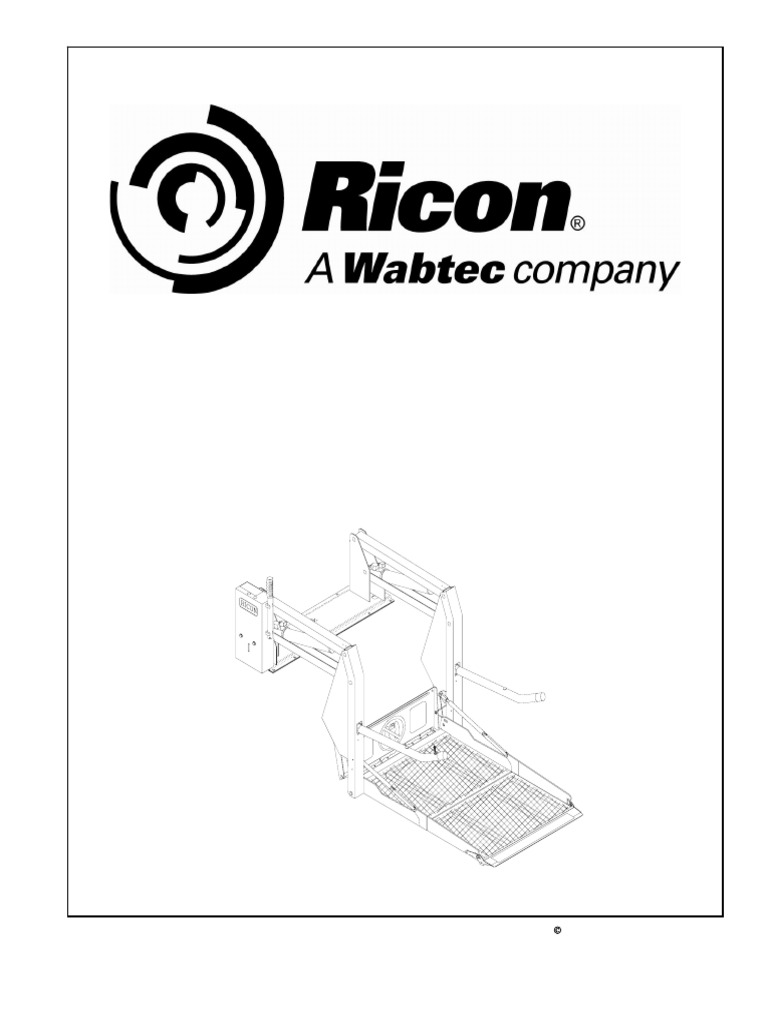 Ricon Services Manual | PDF | Elevator | Screw