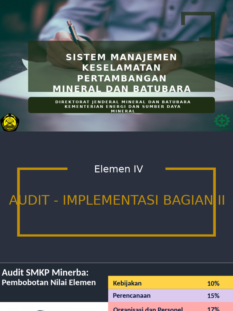Audit SMKP Minerba - Elemen IV (II) - Topan-1 | PDF