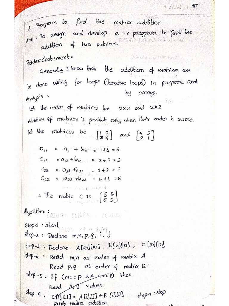 pps matrix addition and multiplication | PDF