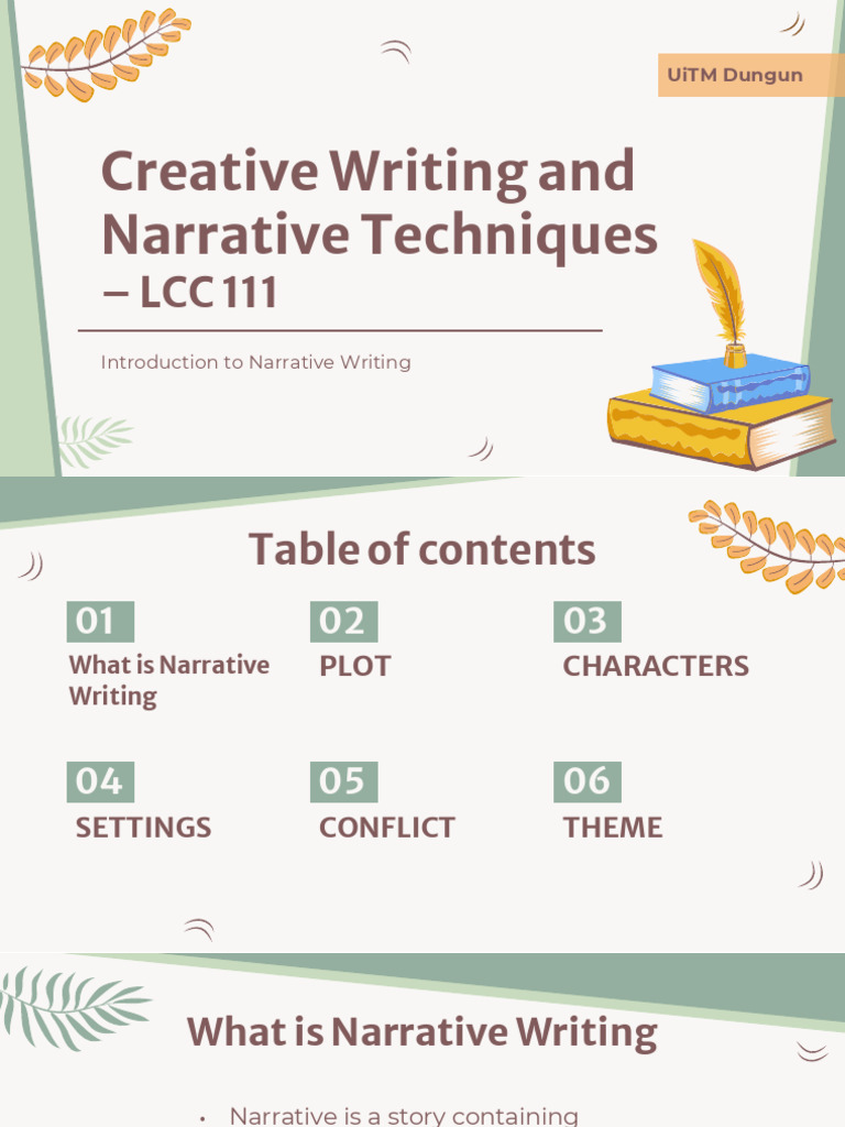 Introduction To Narrative Writing | PDF | Plot (Narrative) | Narrative