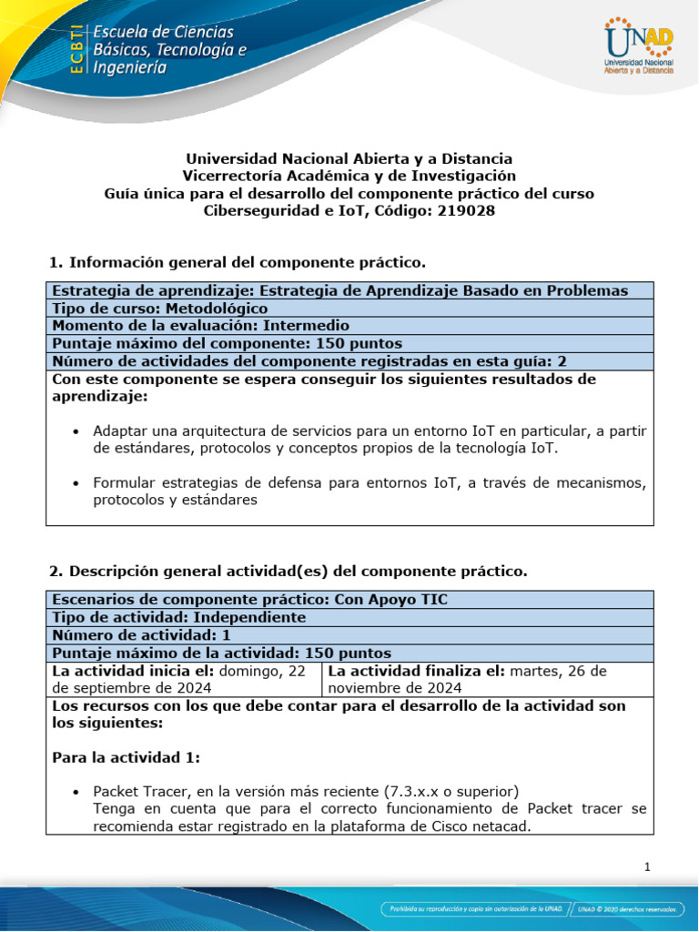 Guía para El Desarrollo Del Componente Práctico - Unidad 2 - Fase 3 - Componente Práctico ...