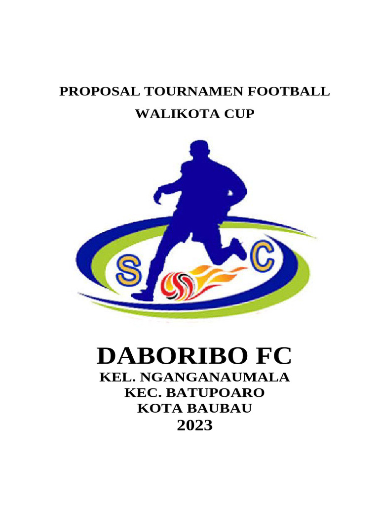Proposal Dana Turnamen Walikota Cup | PDF