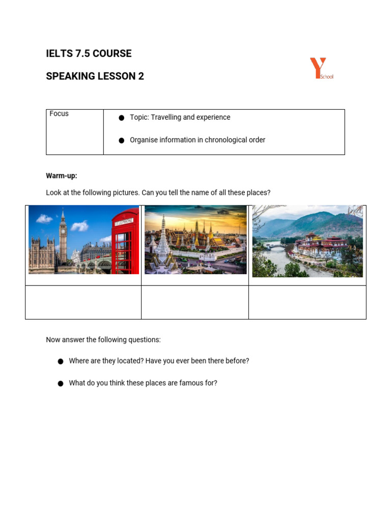 Speaking Lesson 2 | PDF | Languages | Foreign Language Studies