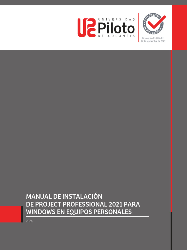 Guía Instalación Project 2021 Windows | PDF | Microsoft | Microsoft Windows