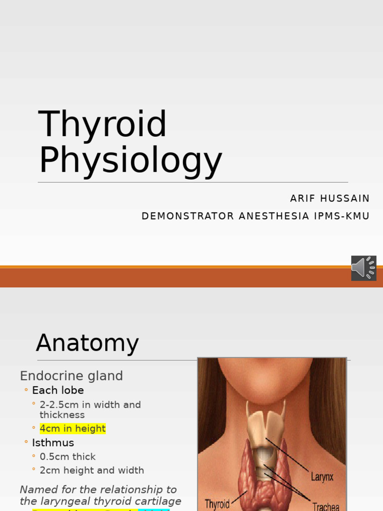 LEC-8 Thyroid Physiology & Disease | PDF | Thyroid | Thyroid Stimulating Hormone