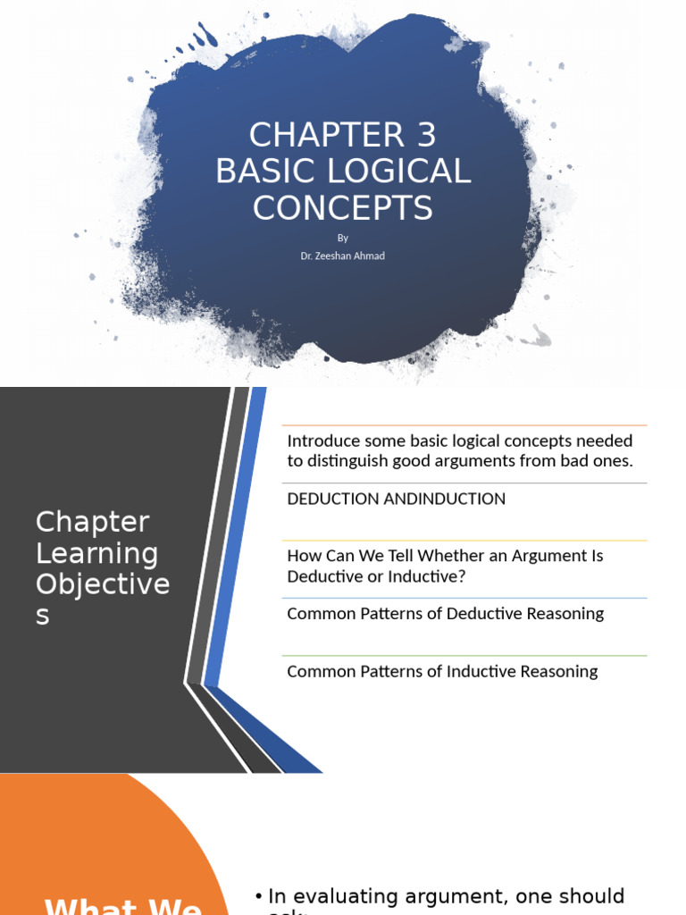Chapter 3 Basic Logical Concepts | PDF | Deductive Reasoning | Argument