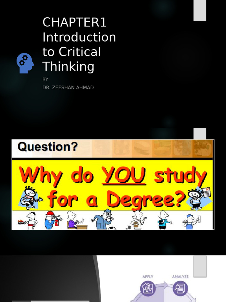 CH 01 Introduction To Critical Thinking | PDF | Critical Thinking | Thought