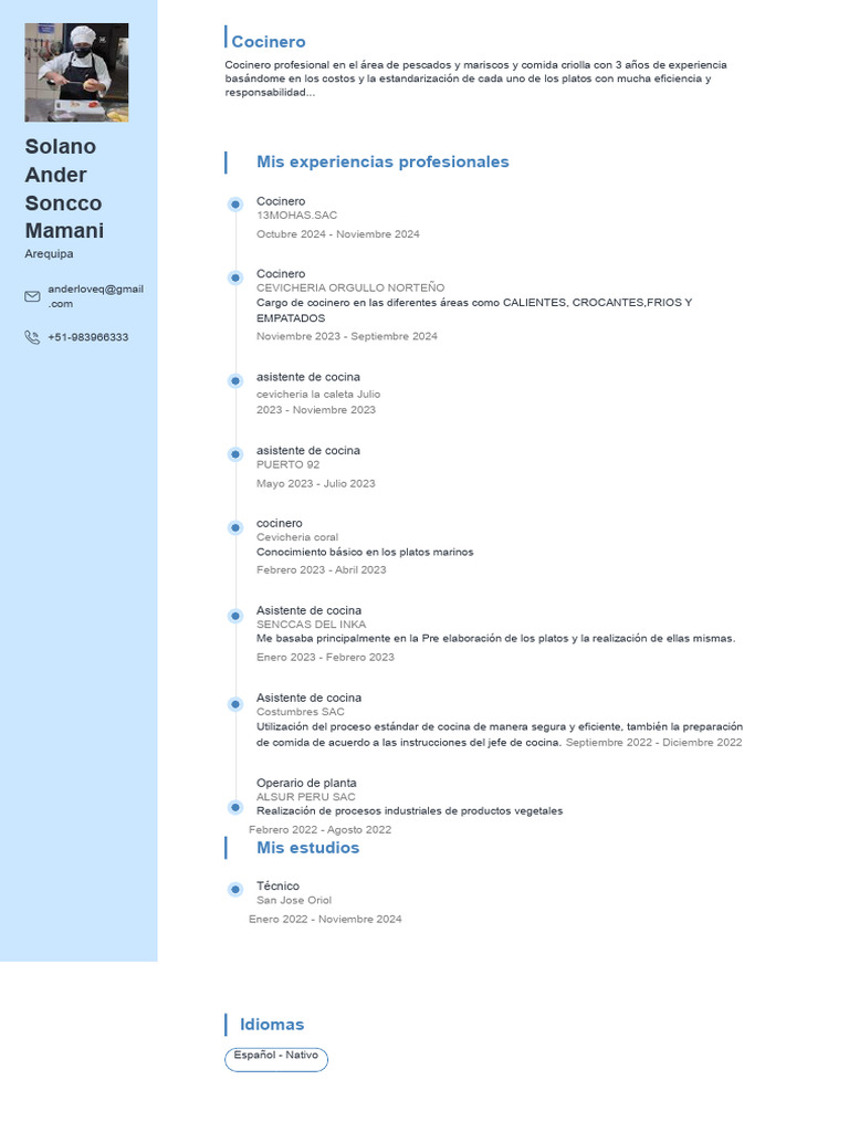 Soncco Mamani Solano Ander | PDF | Alimentos