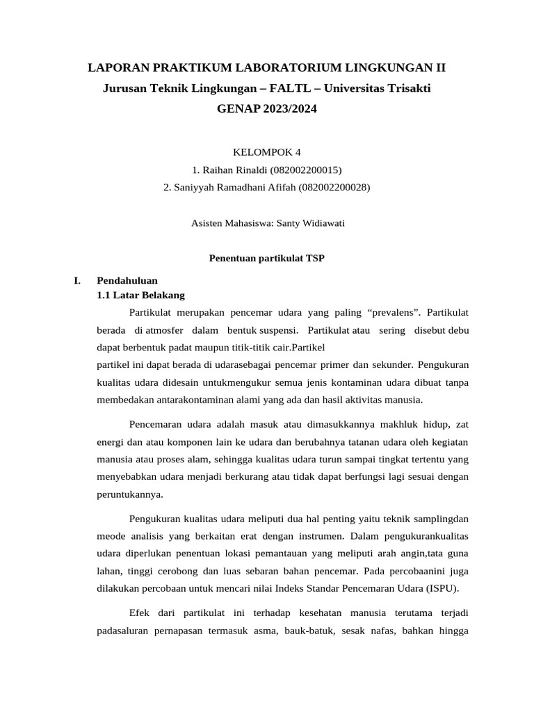 Bab 1-4 Laprak TSP | PDF