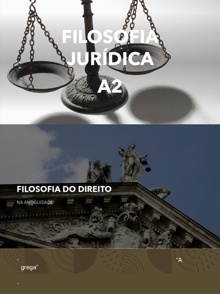 Filosofia Jurídica Slides A2 2 | PDF | Immanuel Kant | Justiça
