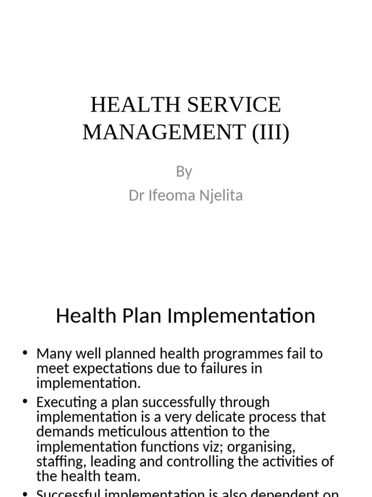 Health Service Management (Iii) | PDF | Leadership | Motivation