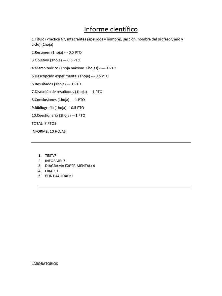 Partes Informe | PDF