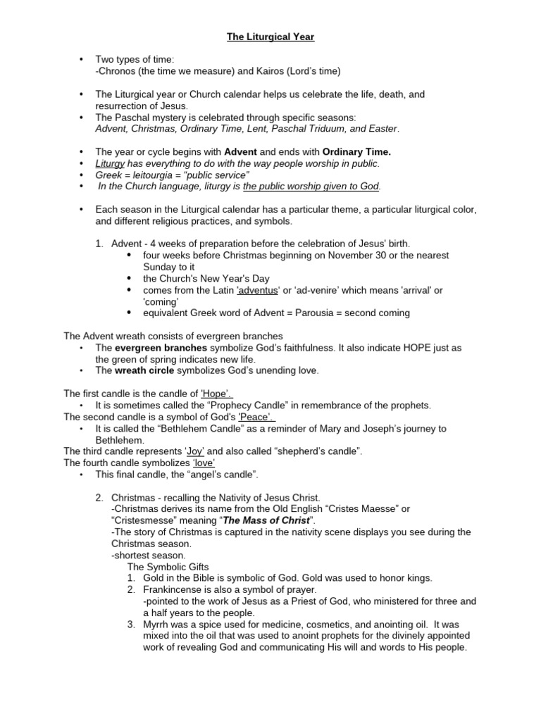 CL-7-Liturgical-Year | PDF | Liturgical Year | Advent