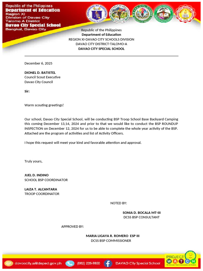 DCSS Backyard Camping and Roundup Activity | PDF