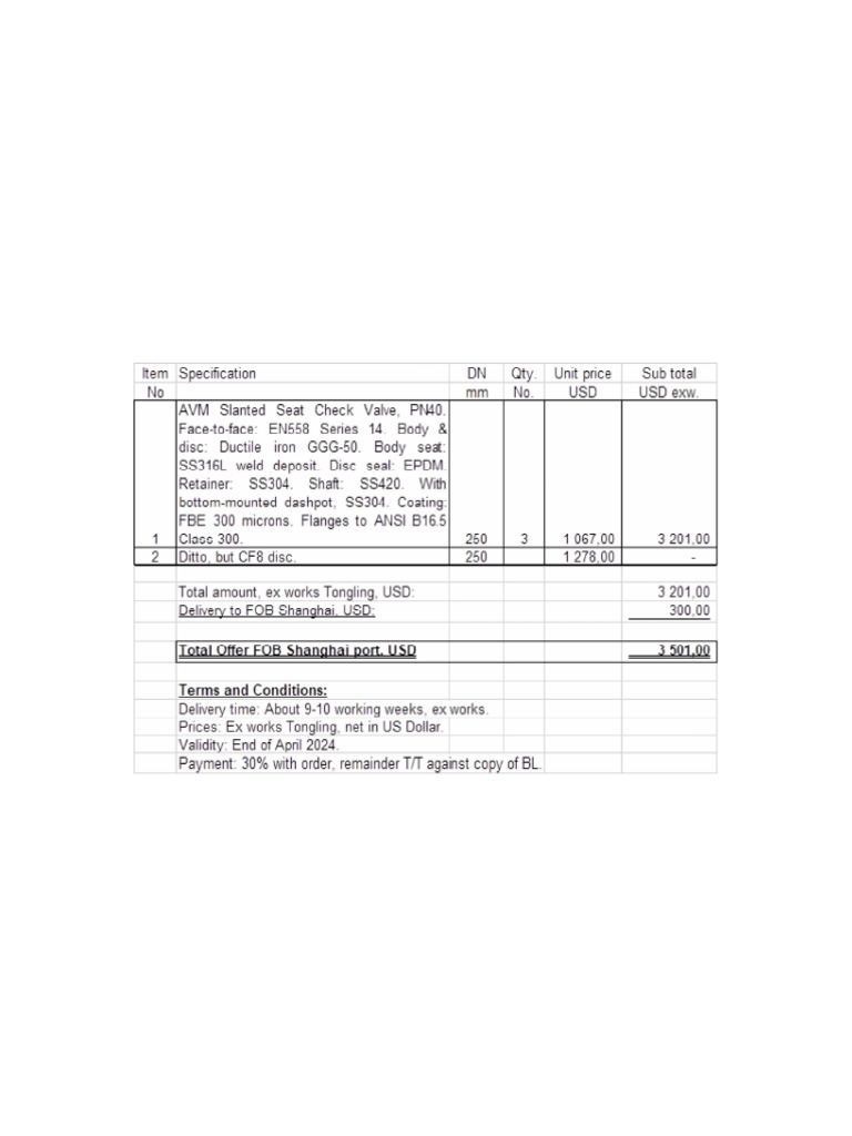 EPM Slanted Seat Check Valve | PDF
