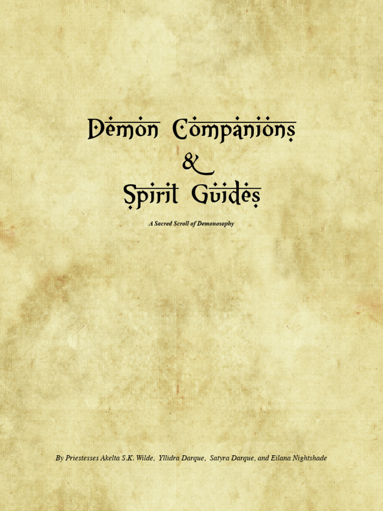 Demon Companions | PDF | Demons | Witchcraft