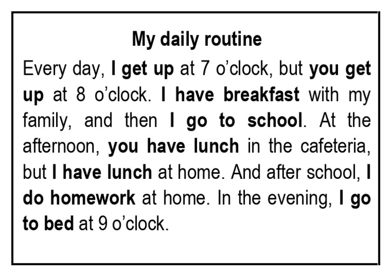 My Daily Routine Overview | PDF