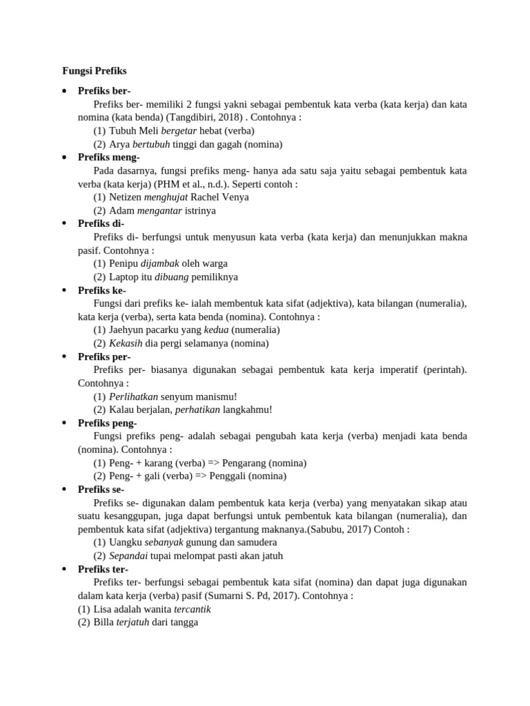 Fungsi Prefiks | PDF