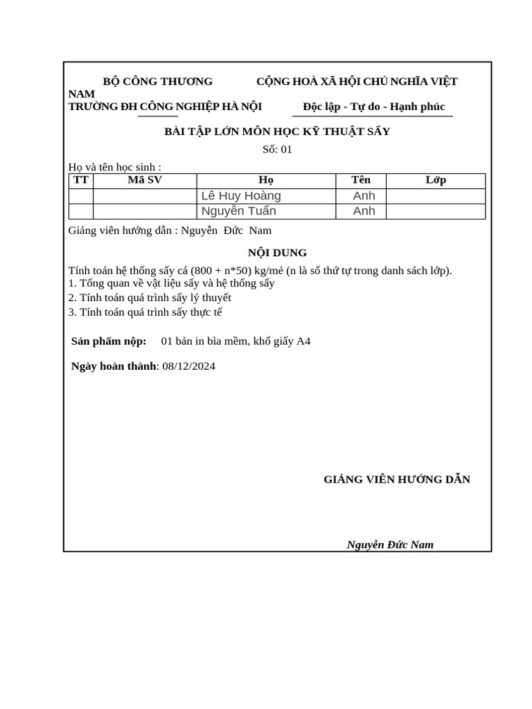 BTL KTS K16_Gửi SV | PDF