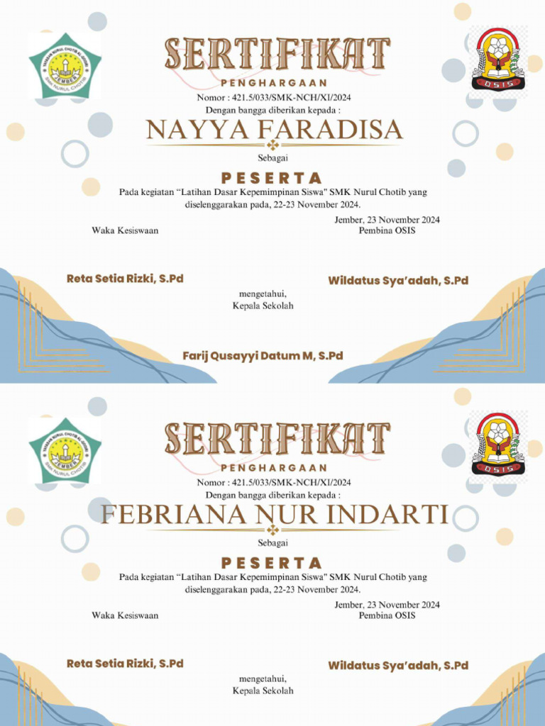 Sertif B Wilda | PDF