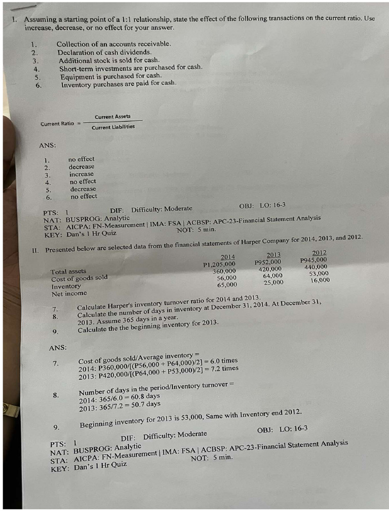 FS ANALYSIS PROBLEM | PDF