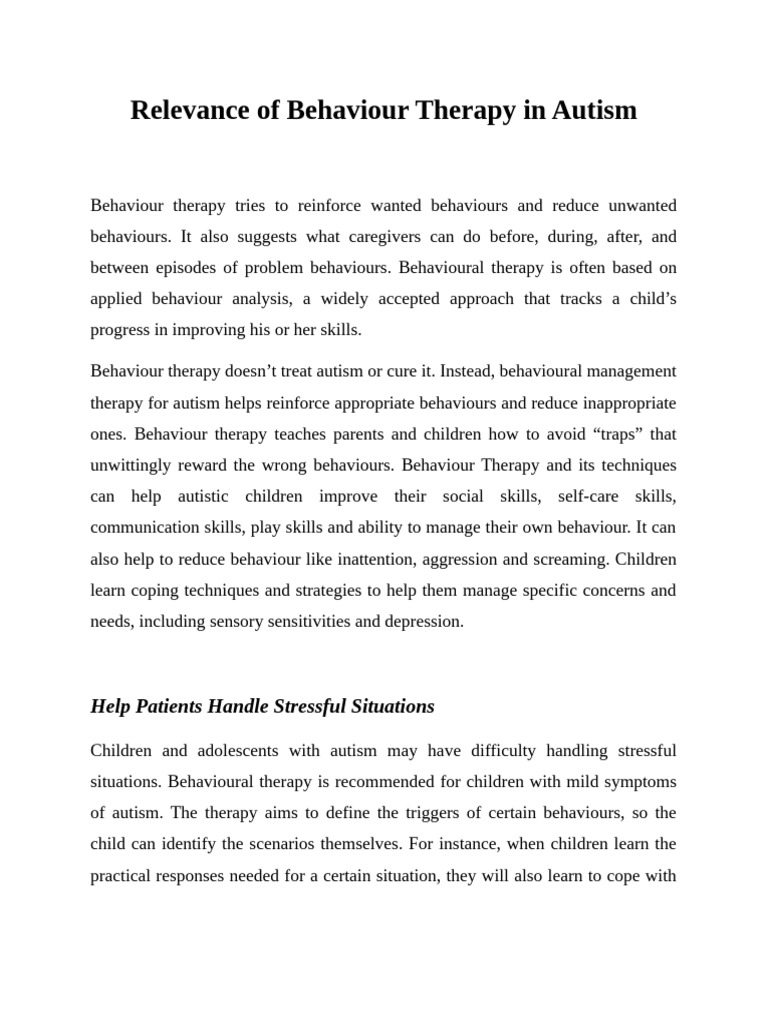 Autism | PDF | Autism Spectrum | Behaviour Therapy
